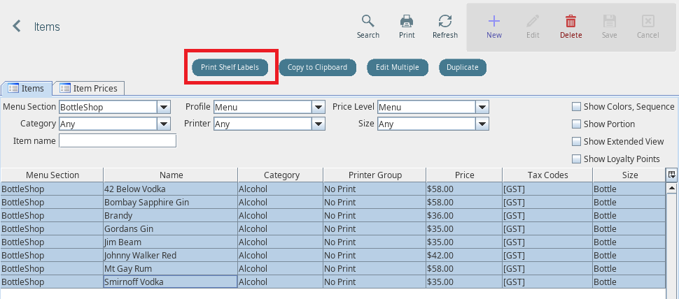 Retail Shelf Label Printing – OrderMate Help Guides