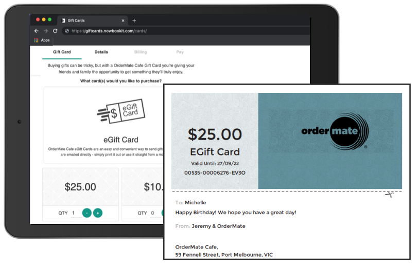 Now Book It - Online Gift Vouchers – OrderMate Help Guides