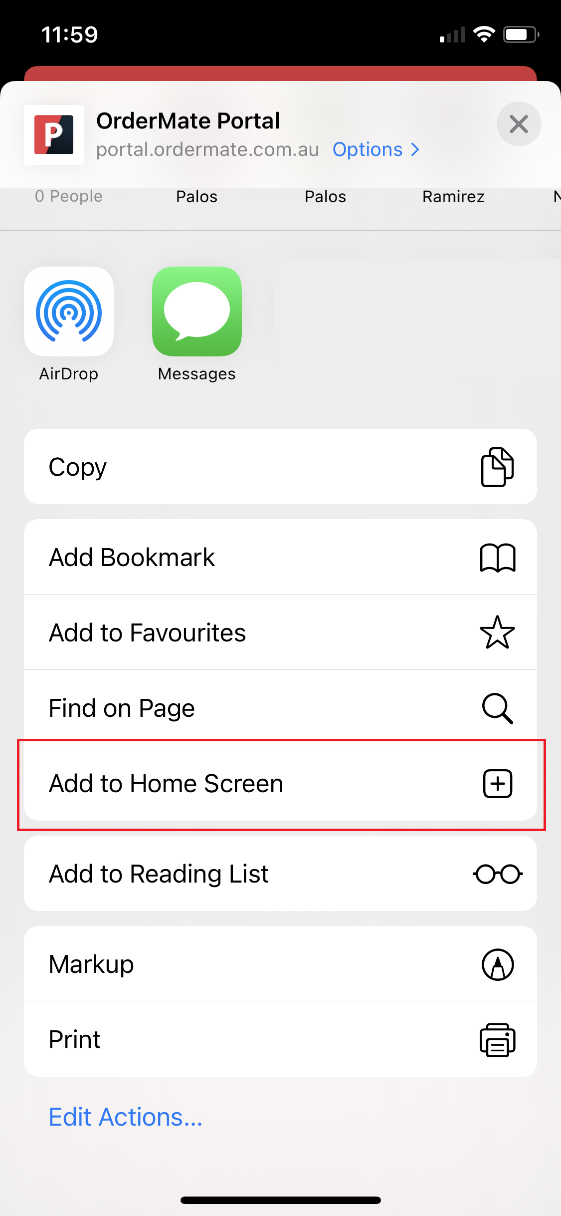 How to create a shortcut icon (App) to The OrderMate Portal on your mobile, tablet or computer ...